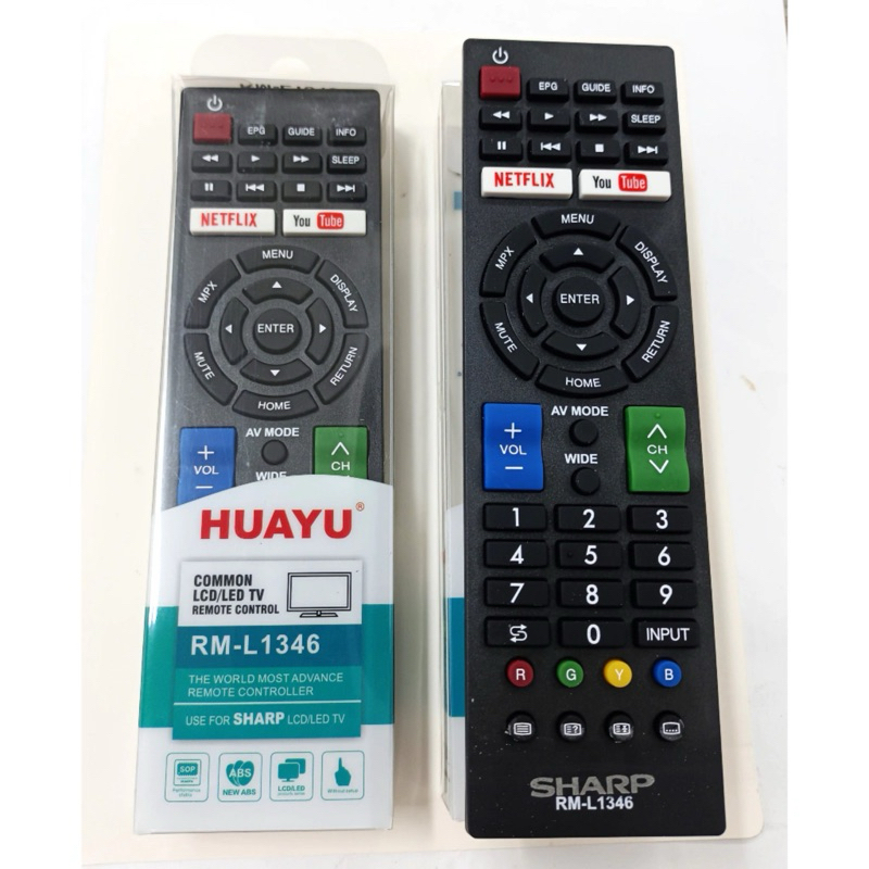Điều Khiển Remote TV SHARP Smart RM-L1346 ( HUAYU ) | Shopee Việt Nam