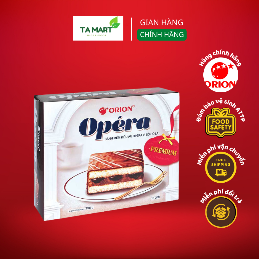 Bánh Orion Opera vị socola 12 gói 336g - Bánh Mềm Kiểu Âu Opera ...
