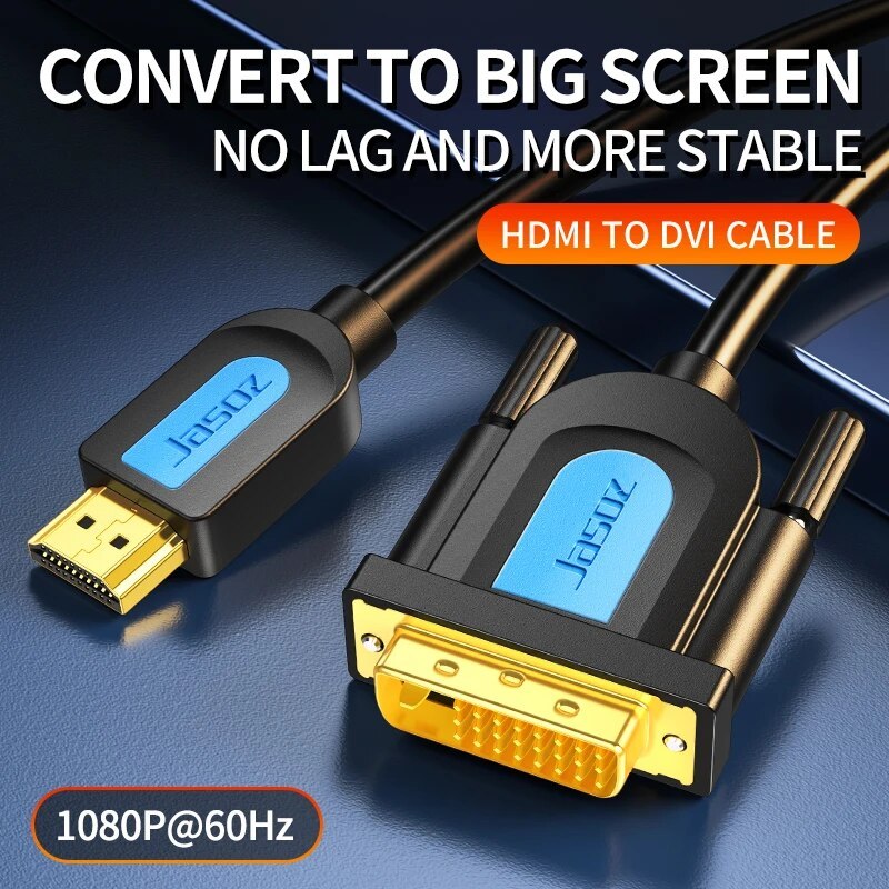 Dây HDMI sang DVI, cáp HDMI to DVI Jasoz,chuyển đổi 2 chiều từ Laptop ...