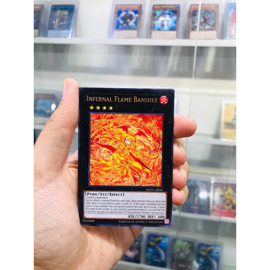 Thẻ Bài Yugioh mã AGOV-AE043 - Infernal Flame Banshee - Rare | Shopee ...