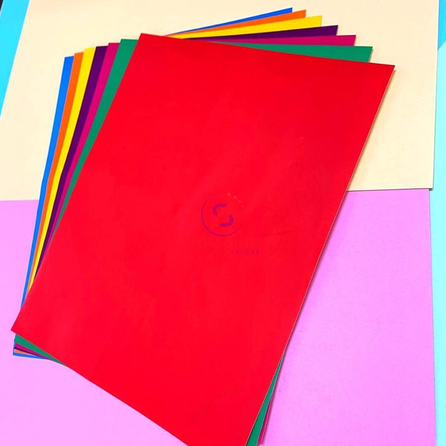 [CÓ KEO] 70 Tờ (10 Xấp) Giấy Thủ Công Decal Giấy Mỹ Thuật Giấy Màu Thủ ...