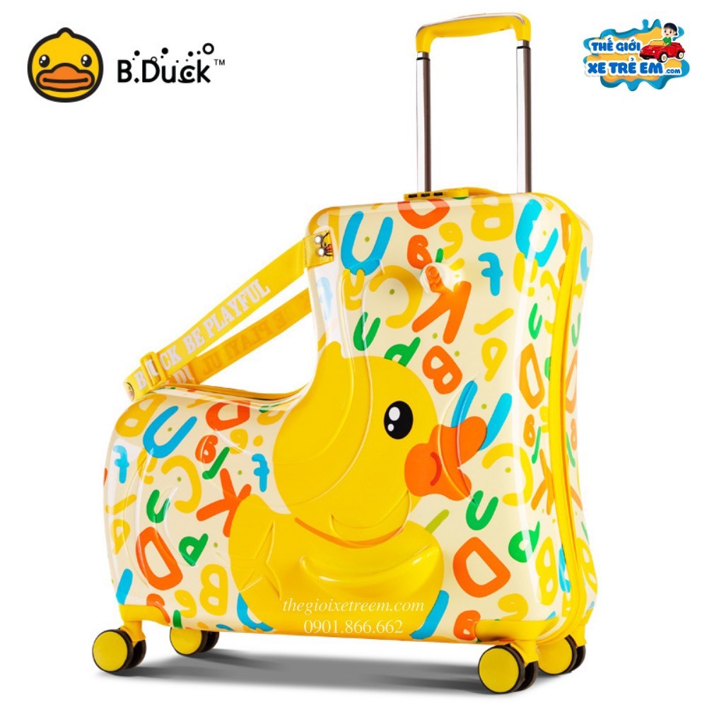[CHÍNH HÃNG] Vali Vịt Vàng B.Duck - Valy Kéo Có Chỗ Ngồi Cho Bé Cực Kỳ ...