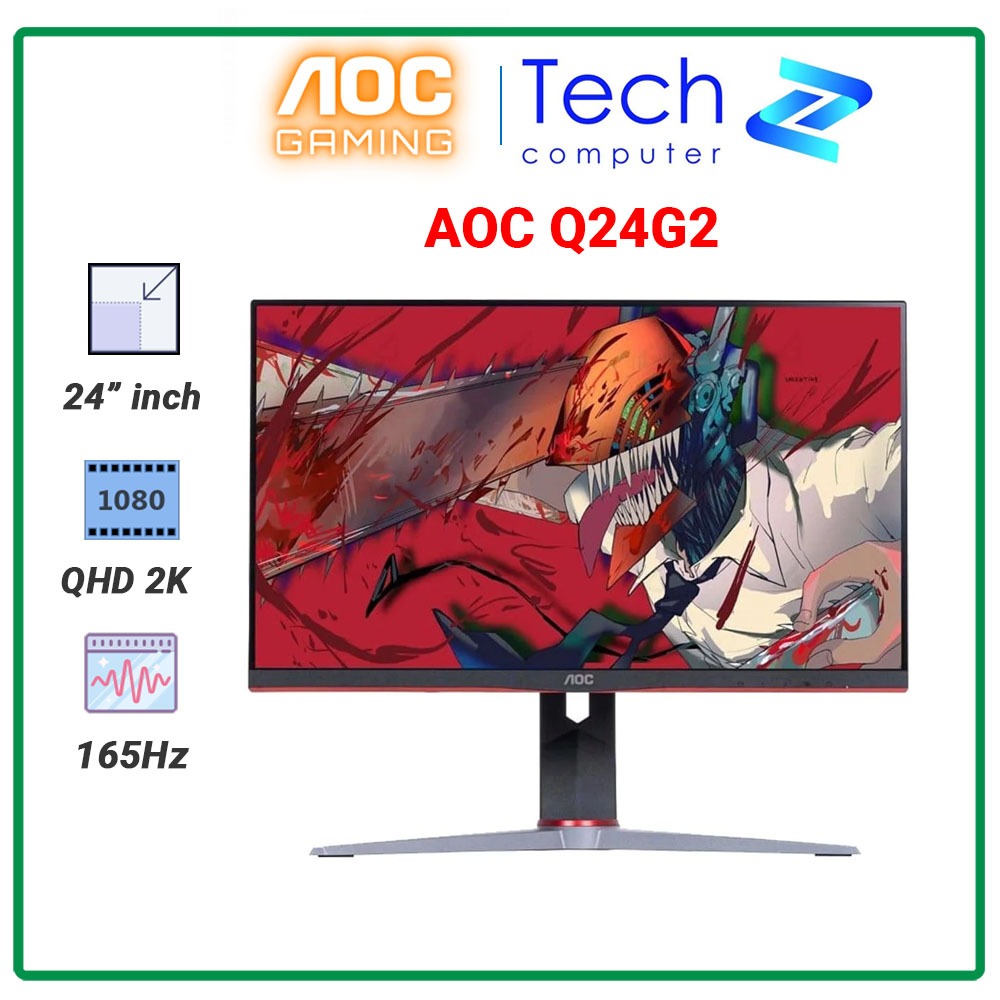 Màn hình AOC Q24G2 24" IPS 2K 165Hz G-Sync chuyên game | Shopee Việt Nam