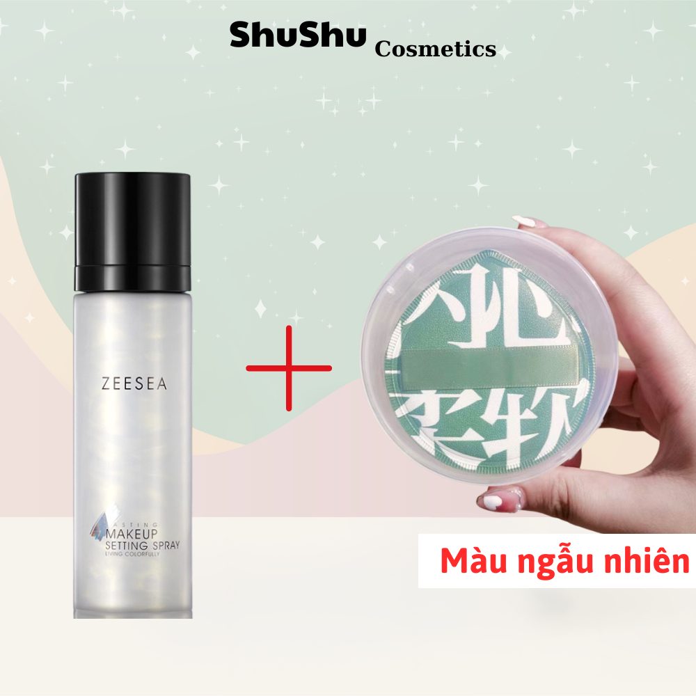 Xịt Khóa Nền Makeup Trang Điểm Ánh Nhũ ZEESEA Lâu Trôi Tạo Lớp Nền Mịn Lì Căng Bóng SHUSHU ...