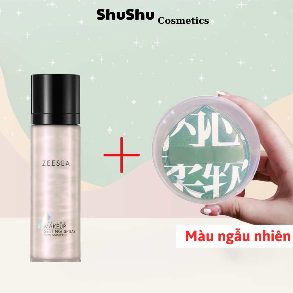 Xịt Khóa Nền Makeup Trang Điểm Ánh Nhũ ZEESEA Lâu Trôi Tạo Lớp Nền Mịn Lì Căng Bóng SHUSHU ...