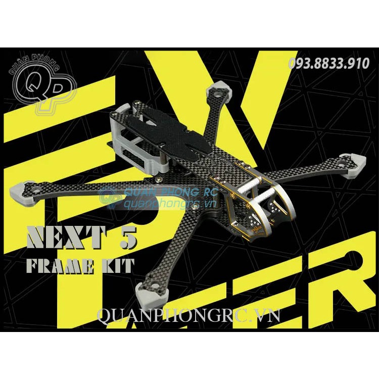 LDARC FPVRACER Next 5 Quadcopter Frame Kit (Không gồm đồ điện) | Shopee ...