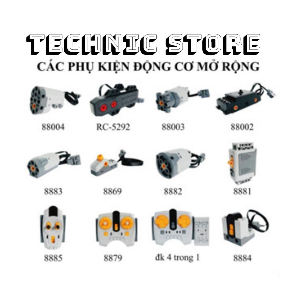 Động cơ điều khiển từ xa 2 dùng cho 9686, technic Full bảo hành 1:1 mới ...