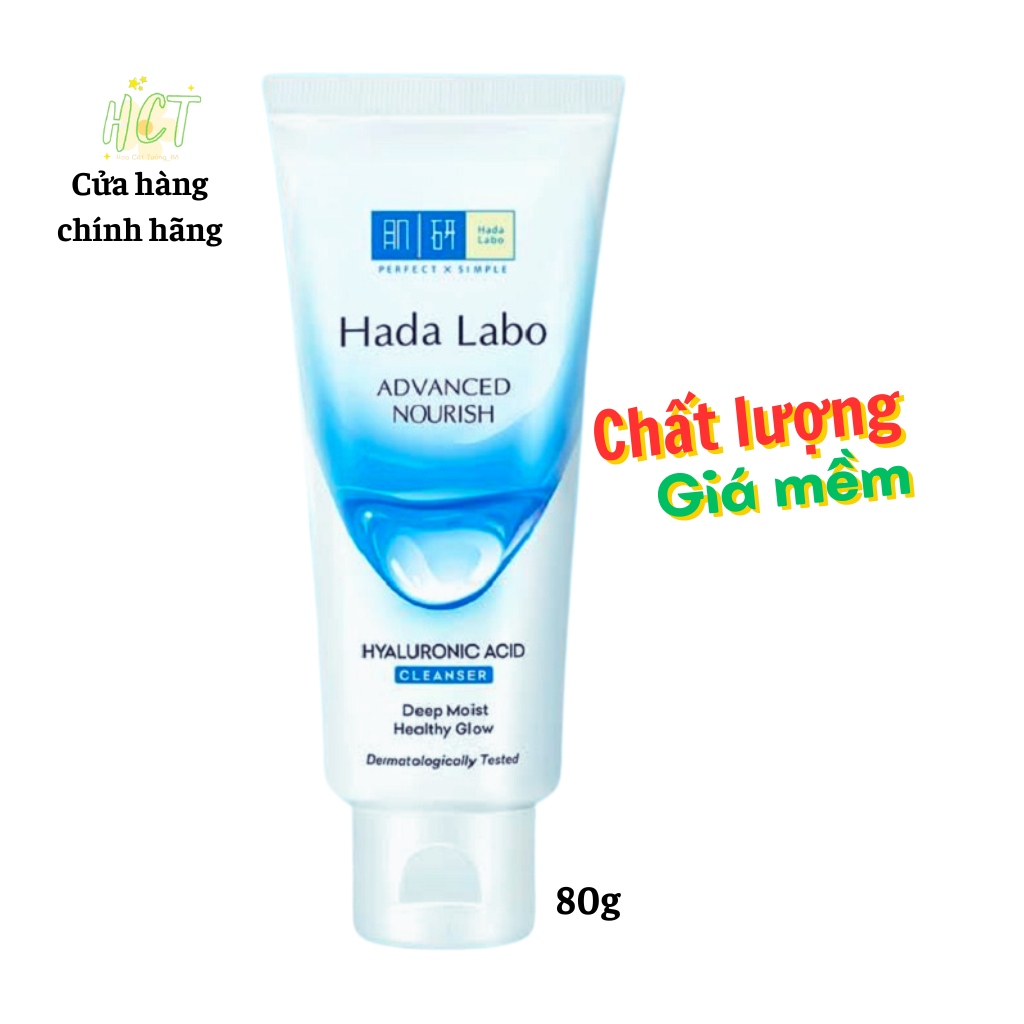 Kem rửa mặt Hada Labo Advanced Nourish Cleanser dưỡng ẩm tối ưu, mềm dịu, không kích ứng 80g ...