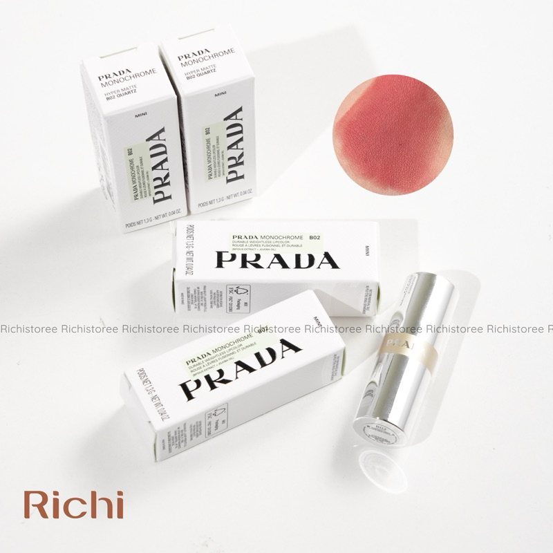Son Prada Monochrome Hyper Matte B02 Quartz mini 1.3gr fullbox | Shopee ...