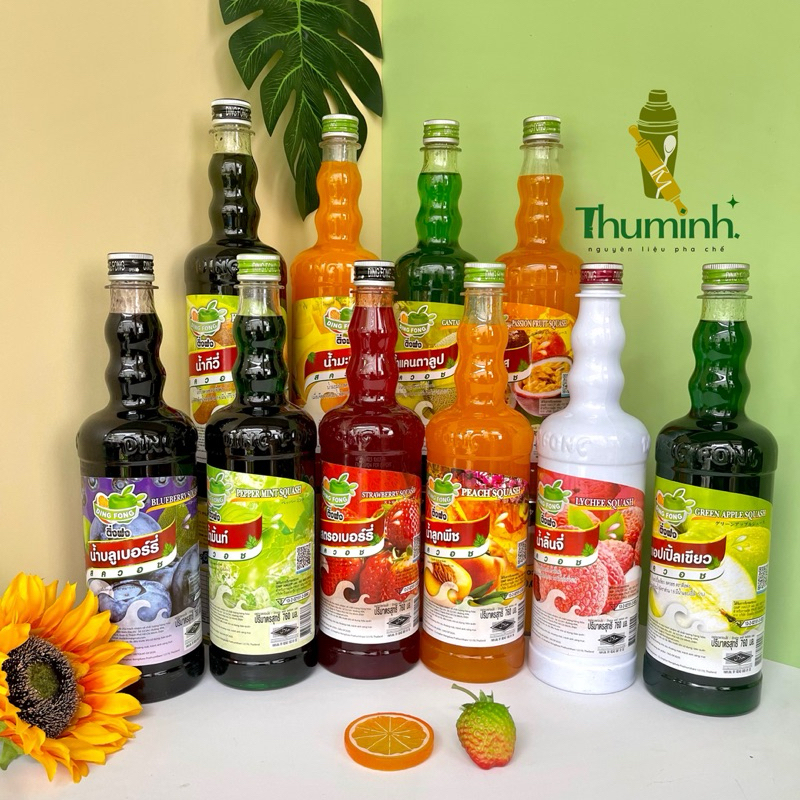 Siro Thái Dingfong Chai 760ml Có Đủ Hương | Shopee Việt Nam