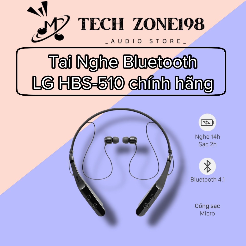 Tai nghe bluetooth LG HBS 510 cao cấp nguyên tem mác chính hãng LG và hàng cũ không vỏ | Shopee ...