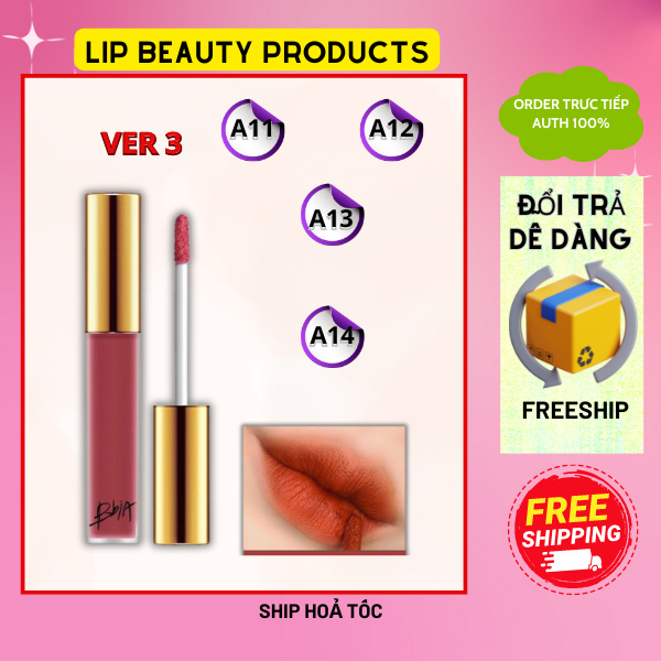 SON KEM LÌ / SON BIBIA LAST VELVET LIP TINT VERSION 1.3.4.5 | Shopee ...