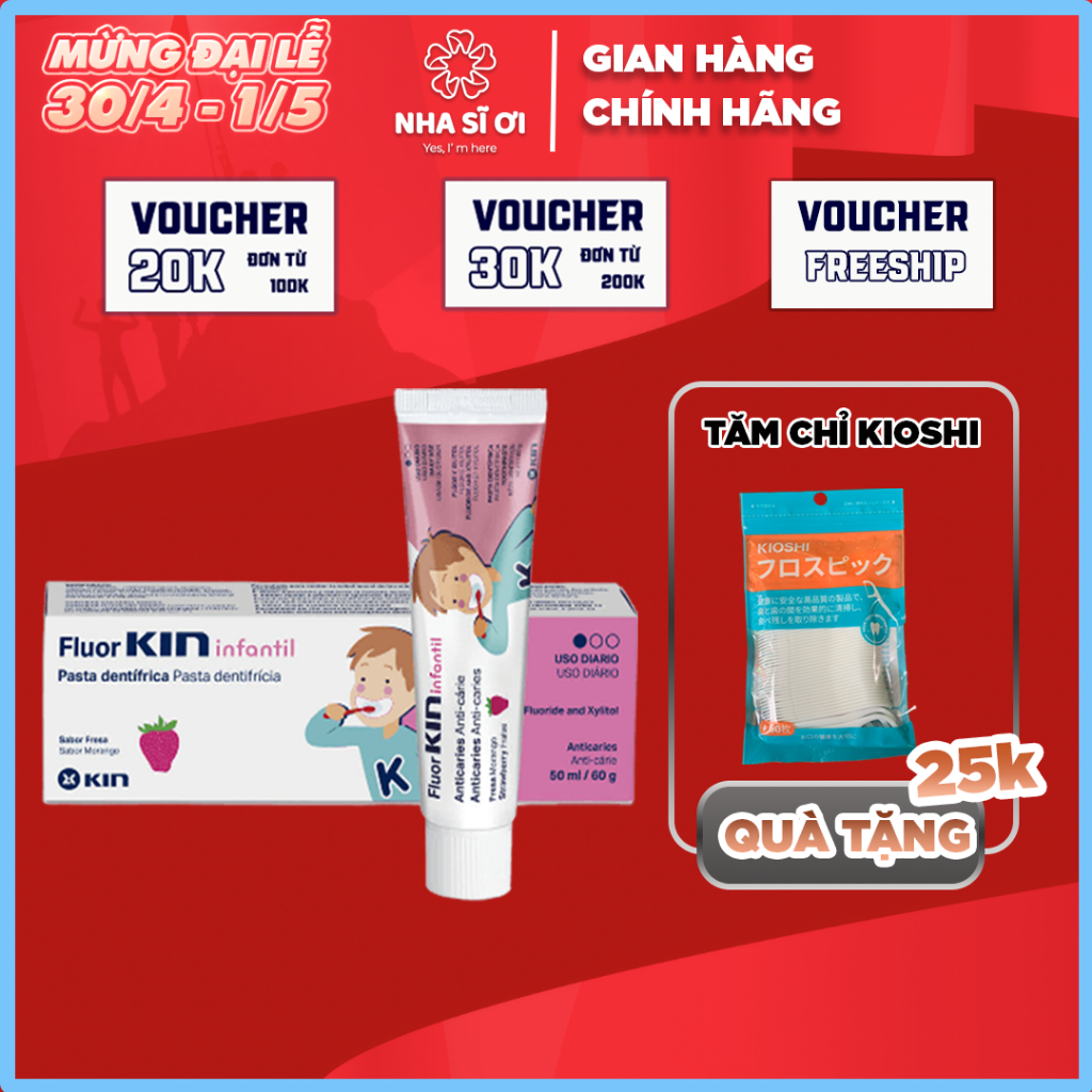 Kem Đánh Răng Trẻ Em Fluor KIN CHILDREN ® 60g - Ngừa Sâu Răng Trẻ Em 1 ...