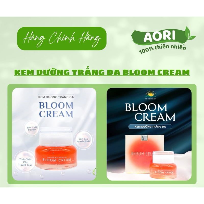 Kem dưỡng trắng da mờ thâm nám BLOOM CREAM 30ml | Shopee Việt Nam