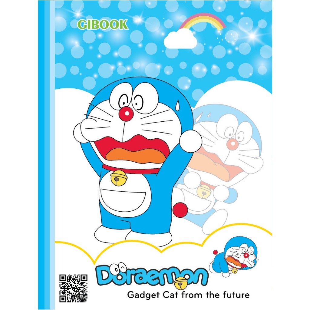 Combo 5/10 Cuốn Tập 96 Trang Định Lương 80 ( 4 ô ly ) Doraemon và Capybara GiBook ( Mã H1-24 ...