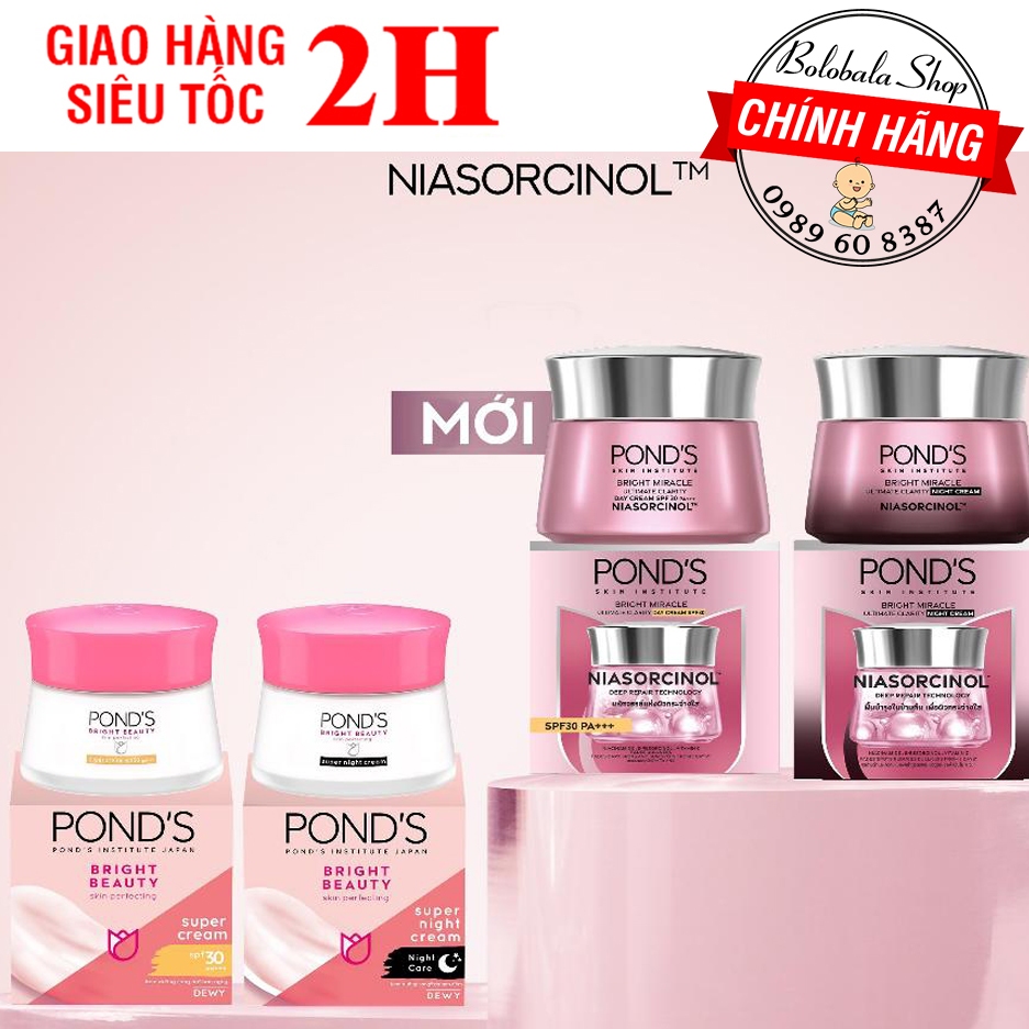 Kem Dưỡng Da Pond's Sáng Hồng Rạng Rỡ Cho Ban Ngày/ Đêm 50g Ponds dưỡng ...
