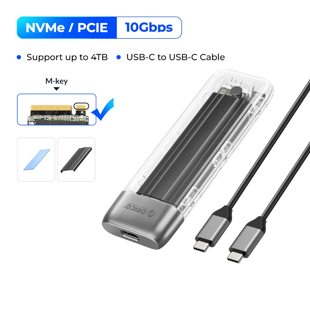 Box SSD M2 NVMe/SATA ORICO Type C |Chuyển M.2 to USB làm ổ cứng di động ...