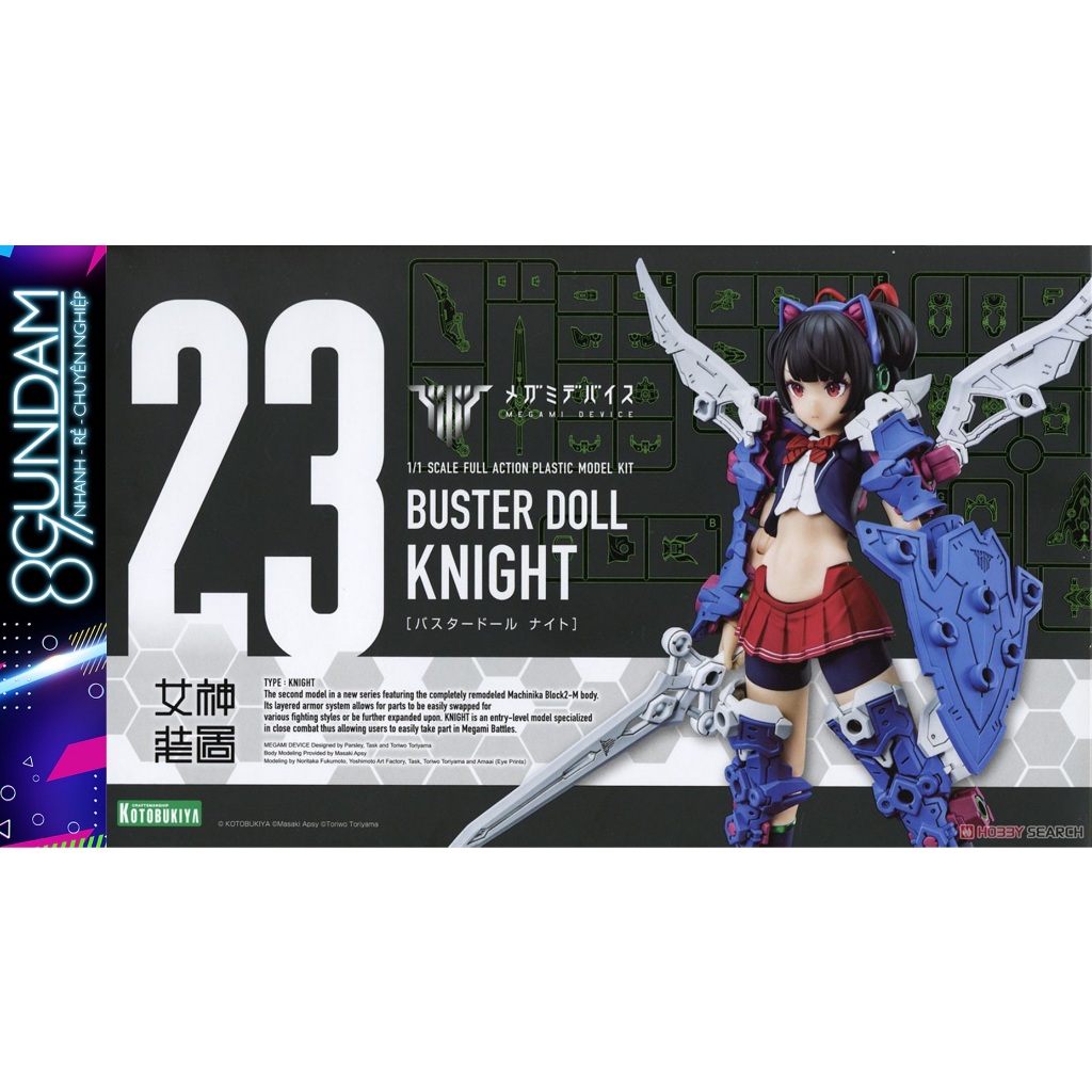 [CÓ SẴN] Mô Hình Lắp Ráp Megami Device 23 Buster Doll Knight (tặng kèm ...