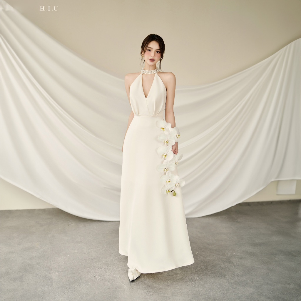 Sohi Dress | Váy nữ dự tiệc thiết kế lụa tafta hàn H.I.U Fashion | dáng ...