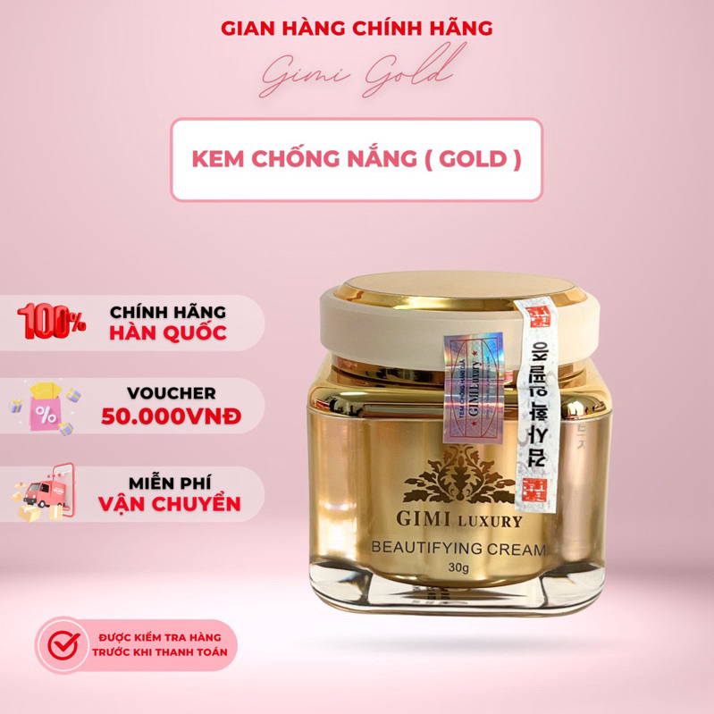 {Chính Hãng 100%} Kem Chống Nắng GiMi Luxury Gold Hàn Quốc (Beautifying ...