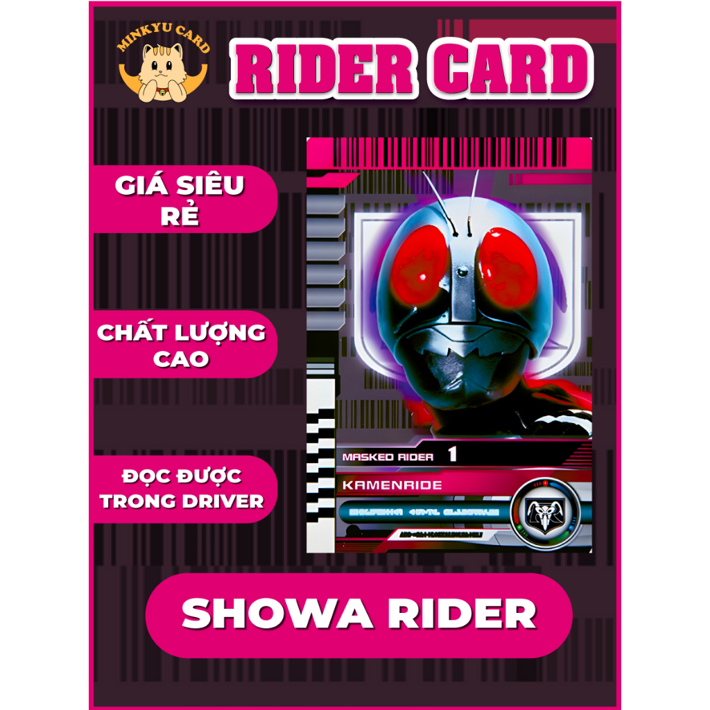 [RIDER CARD] Thẻ bài Kamen Rider DecadeKamen rider Showa Rider đọc được ...