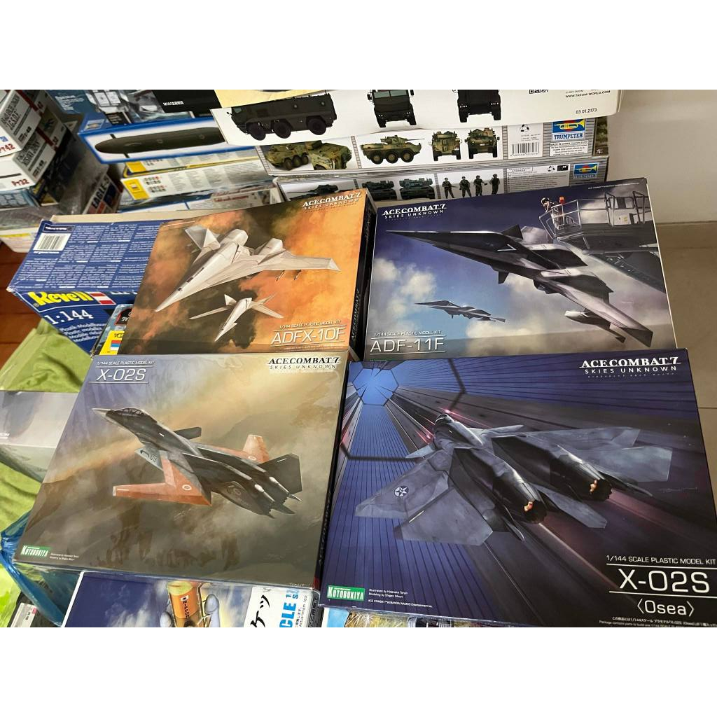 Kotobukiya Ace Combat Model Kit 1/144 X-02S CFA-44 ADF-11F ADFX-01 ADF ...