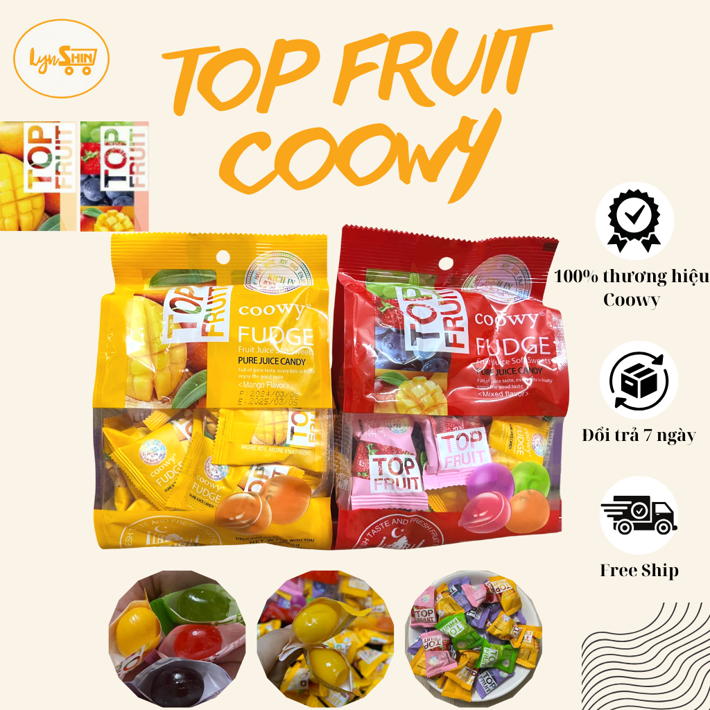 Top Fruit Combo kẹo trái cây thương hiệu Coowy | Shopee Việt Nam