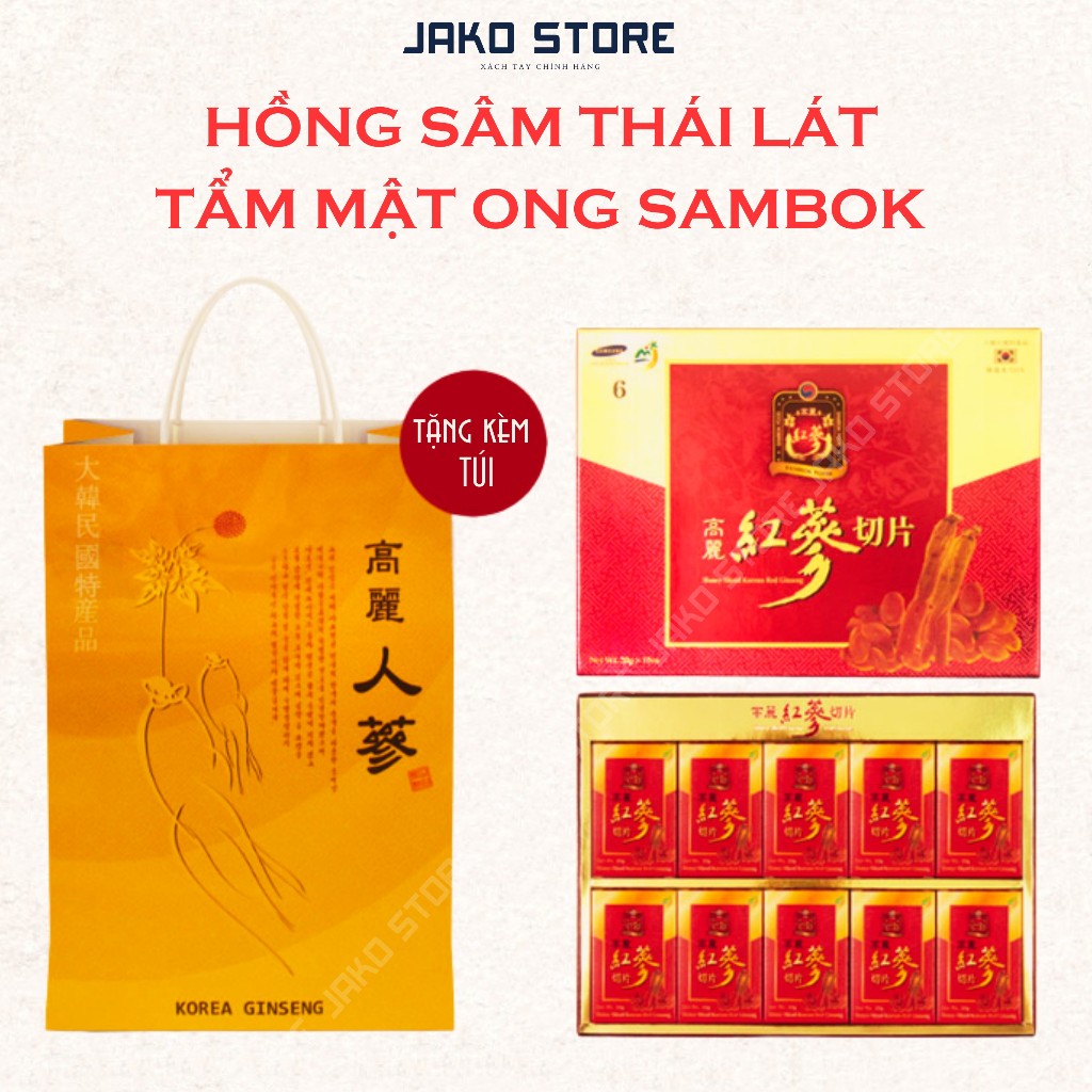 Hồng Sâm Thái Lát Tẩm Mật Ong Sambok, Tăng Cường Thể Lực, Giảm Stress ...