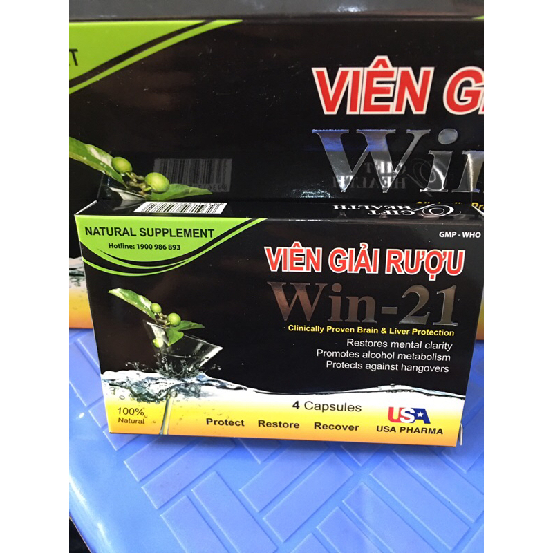 viên giải rượu win 21 ( 1 hộp 4 viên) | Shopee Việt Nam
