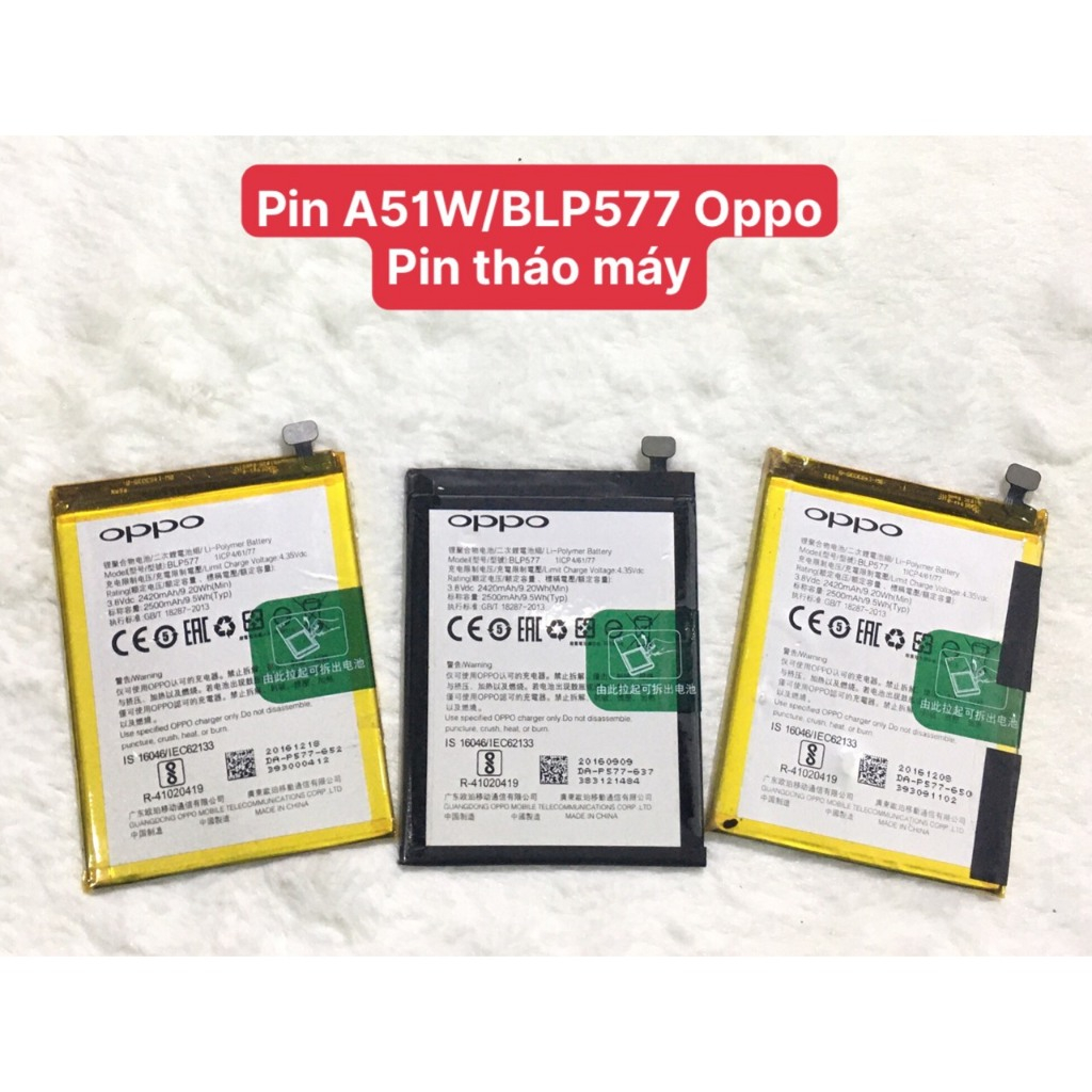 Pin Oppo blp577/blp605/A51w/a33/neo 7/a35/f1w zin bóc máy | Shopee Việt Nam