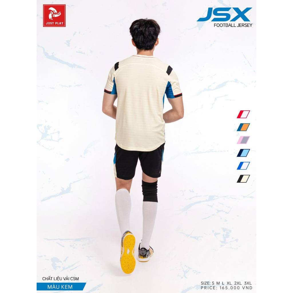 Quần Áo Thể Thao Đồ Đá Banh Thiết Kế JP JSX Kem Thun Mè Cao Cấp Thoáng Khí Thể Thao Đương Đại ...