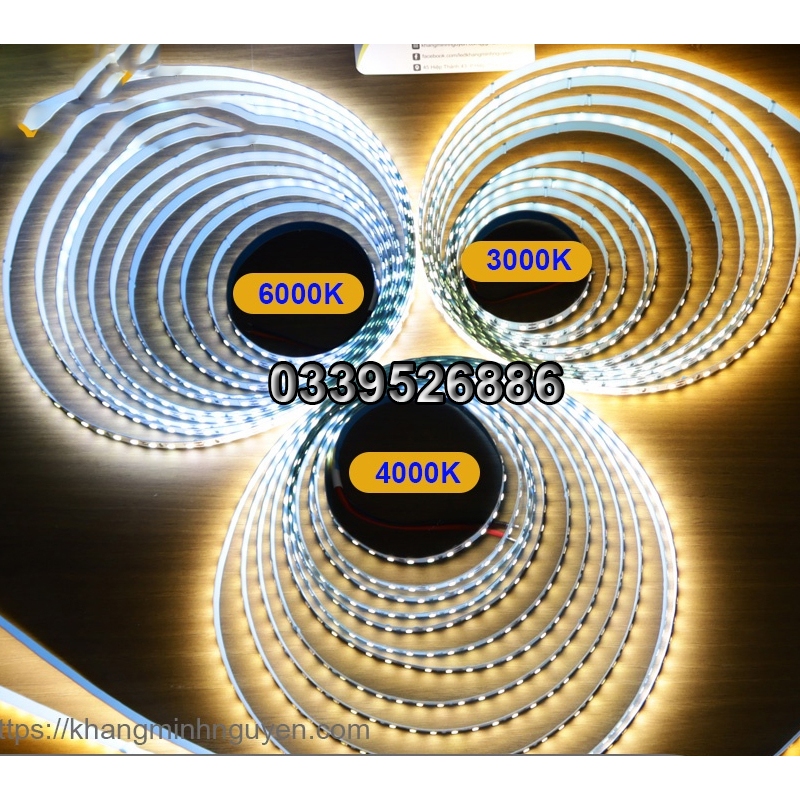 Cuộn 5m Led dây dán 2835 12V 120, 180, 240 mắt led - Ánh sáng vàng, trắng, trung tính | Shopee ...