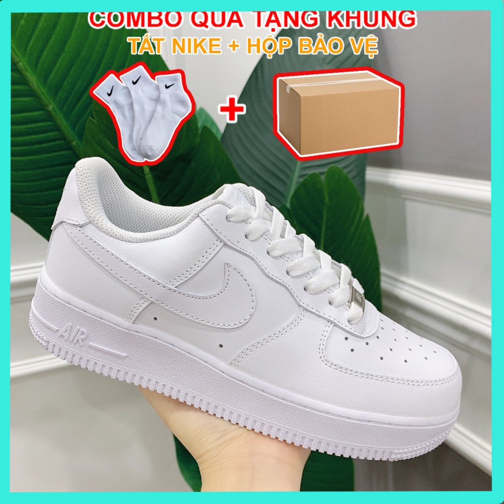 Giày af1 full trắng,thể thao nam nữ, giầy sneaker_air force 1 bản full ...