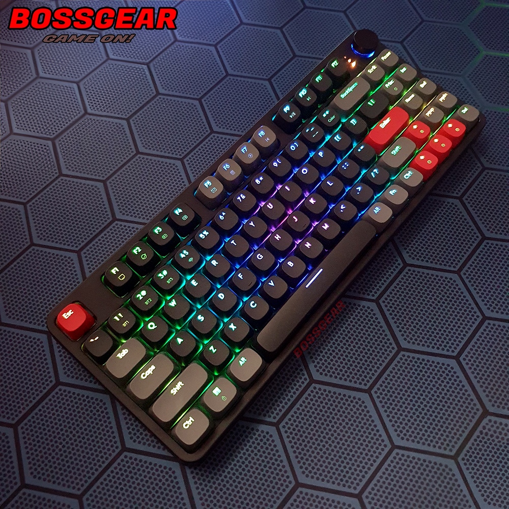 Bàn Phím Cơ Không Dây OCG K186, LED RGB, Keycap Xuyên LED, 3 Modes ...