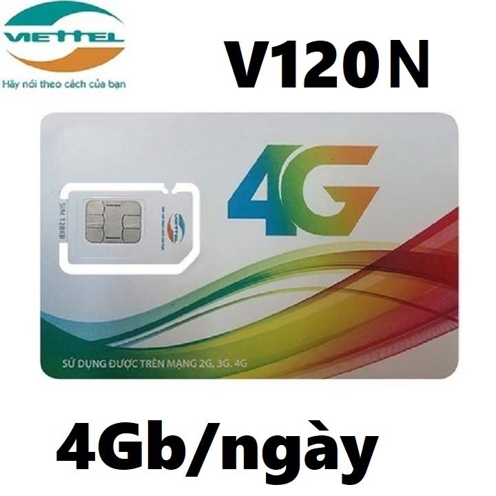 Sim 4G VIETTEL - DATA TỐC ĐỘ CAO - MIỄN PHÍ NGHE GỌI - SIM GIÁ RẺ V120N ...