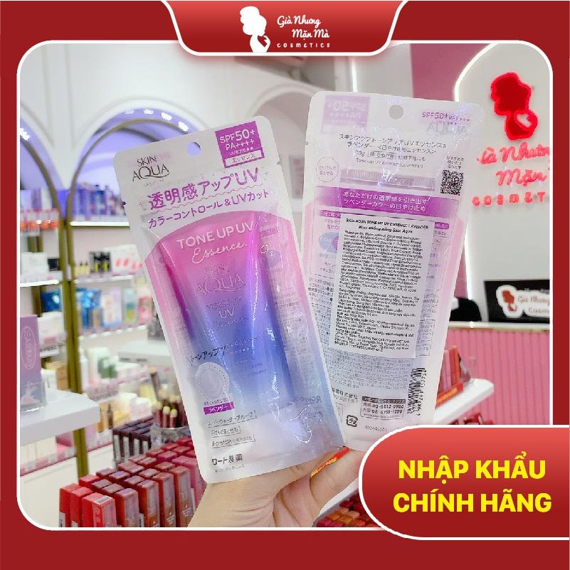 [Nhập Khẩu] Kem Chống Nắng Skin Aqua Tone Up UV SPF 50+ 80g xanh hồng ...