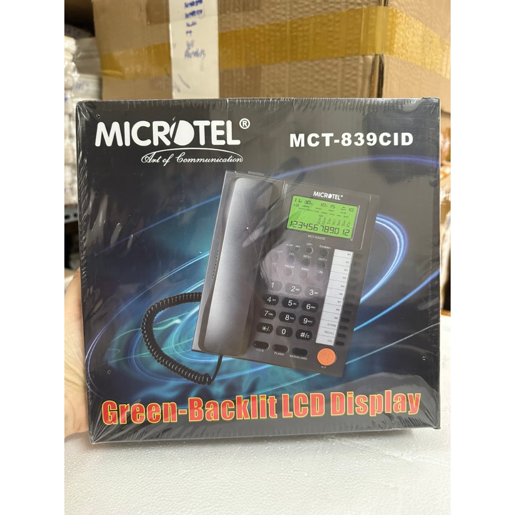 Điện thoại bàn Microtel MCT-839CID với màn hình LCD lớn | Shopee Việt Nam