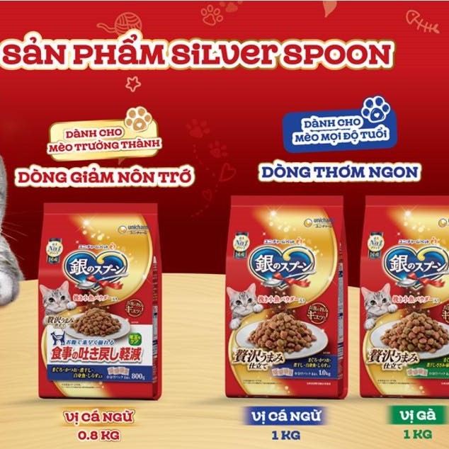 Hạt Silver Spoon cho mèo thơm ngon bổ dưỡng bảo vệ sức khỏe | Shopee ...