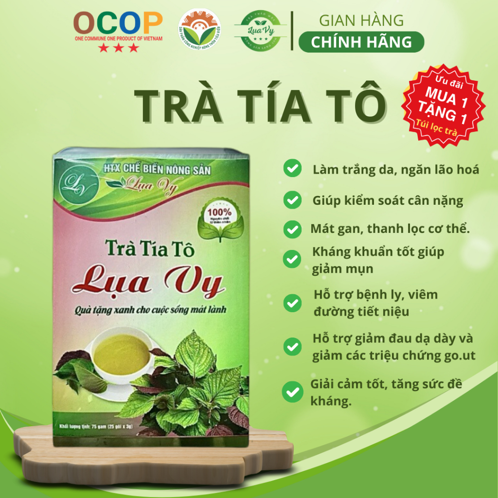 Trà Tía Tô Lụa Vy | Shopee Việt Nam