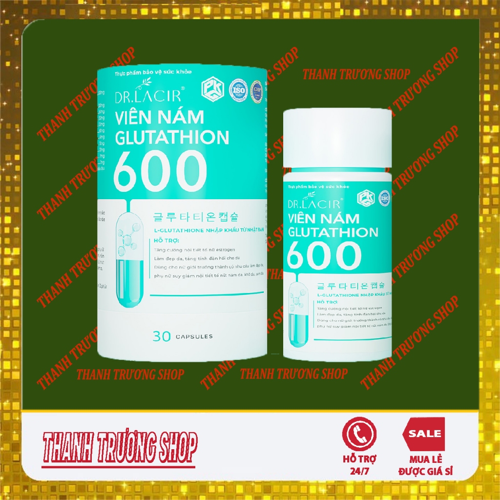 viên uống trắng da glu 600, glutathione 600mg | Shopee Việt Nam