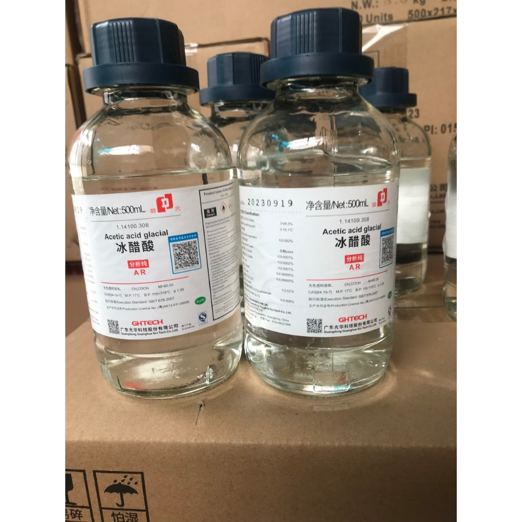 Dung dịch Acid acetic - CH3COOH, giấm chai 500ml, axit axetic | Shopee ...