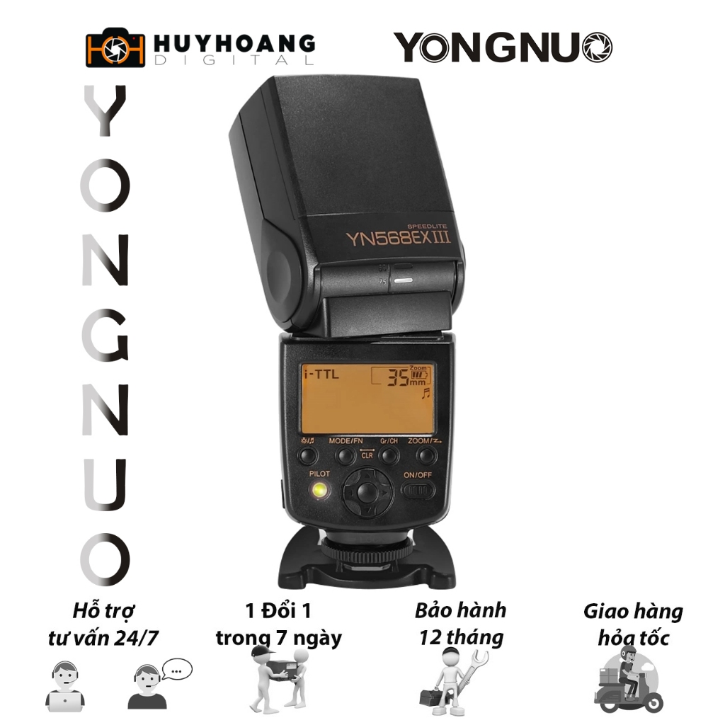 Đèn Flash Yongnuo YN 568EX III GN58 TTL HSS | Shopee Việt Nam