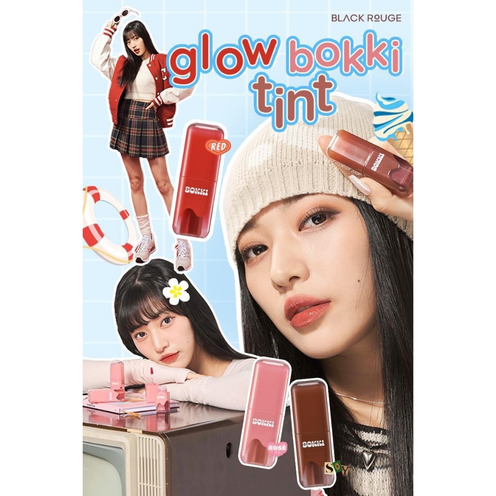 Son Tint Black Rouge Glow Bokki Tint | Shopee Việt Nam