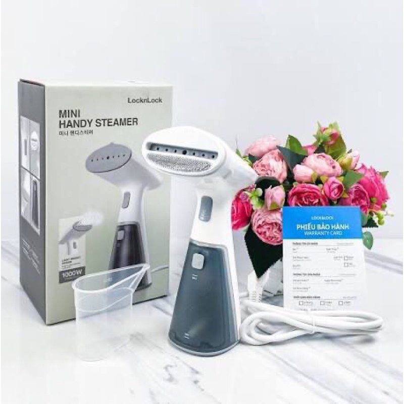 Bàn là hơi nước cầm tay LOCKNLOCK ENI222WHT ENI148WHT 1500W (300ml ...