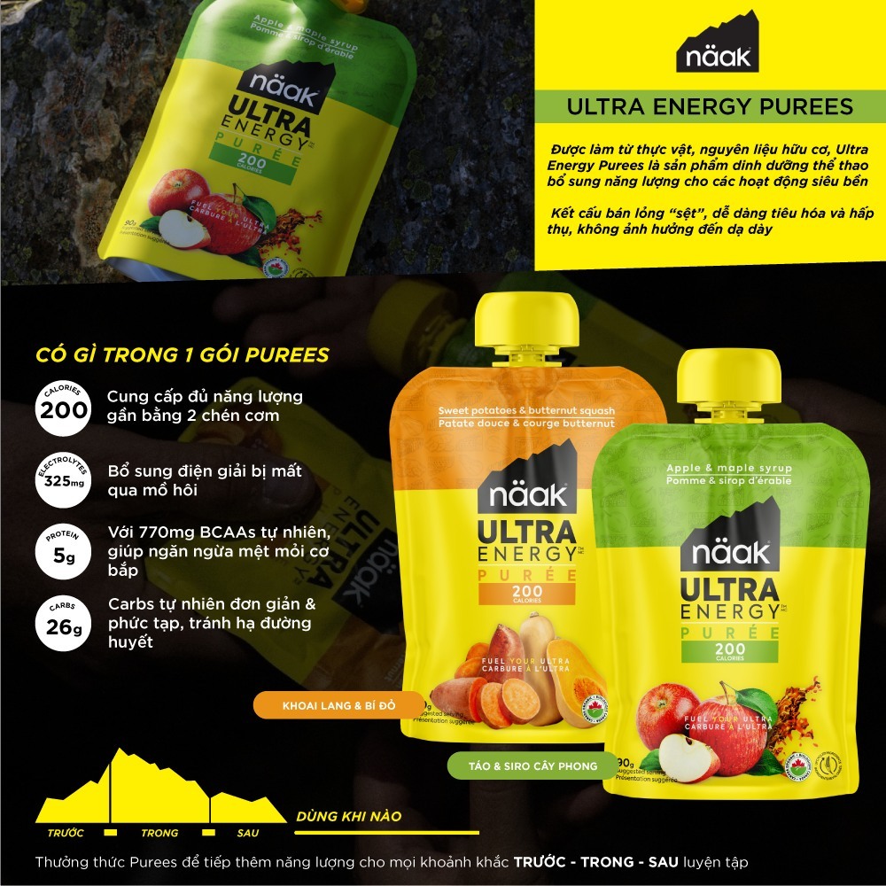 Trái cây nhuyễn Naak Ultra Energy Puree 90g | Shopee Việt Nam