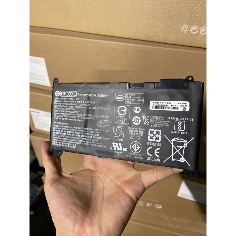 Pin laptop Hp model RR03XL đã đóng lại cell xịn bền | Shopee Việt Nam