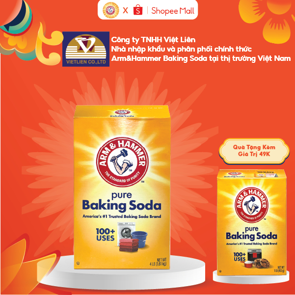 Combo Muối Nổi đa năng Arm&Hammer Baking Soda 1.81kg Tặng Bột Tinh Khiết 453g | Shopee Việt Nam
