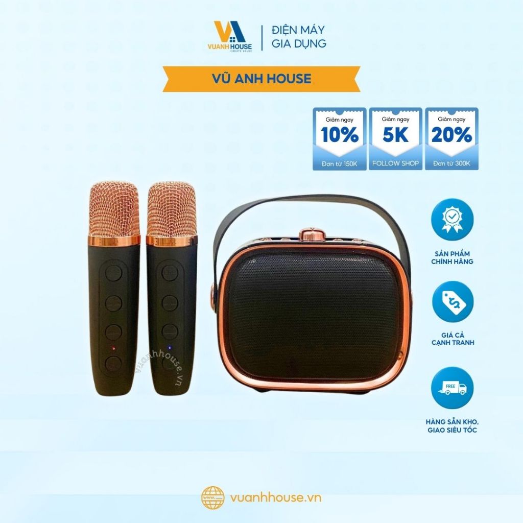 Loa Xách Tay, Loa Karaoke Bluetooth Mini NR138W | Shopee Việt Nam