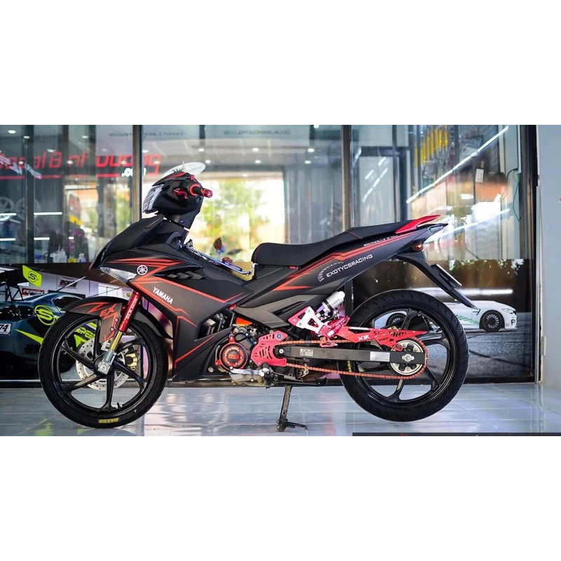 Tem trùm exciter 150 đen chỉ đỏ, độ team decal xe ex dán đời 2015-2020 ...