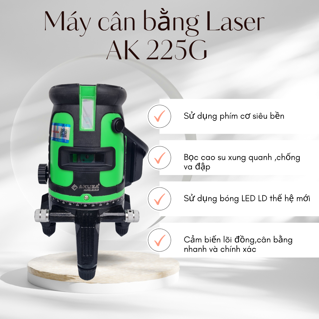 Máy cân bằng laser 225G,Máy bắn cốt sử dụng phím cơ, bọc cao su,Bóng ...